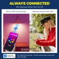 E12 Smart Light Bulbs 50W Equiv., G16.5 RGBCW Smart Bulb Works with ...