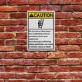 Industrial ANSI Vertical Ladder Scaffold Sign - 8"x12" Weatherproof UV ...