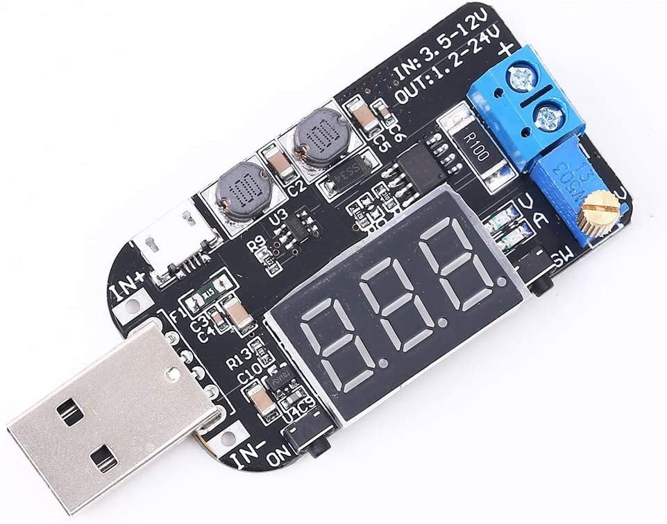DC Buck Boost Converter, Micro USB Power Supply Module Step UP Down ...