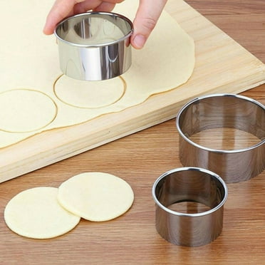 Biscuit Cutter Set (5 Pieces/ Set), Round Cookies Cutter with Handle ...