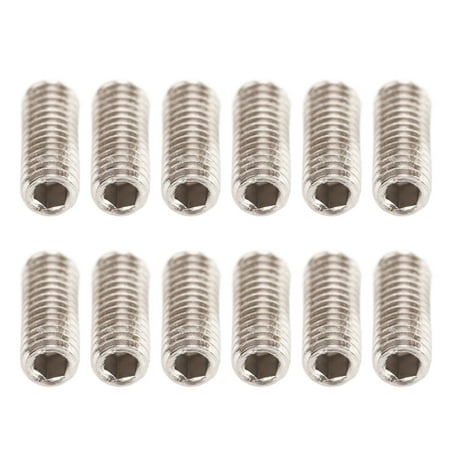 Saddle Height Adjustment Screw Set, Metal Burr Free 12Pcs Guitar Saddle ...