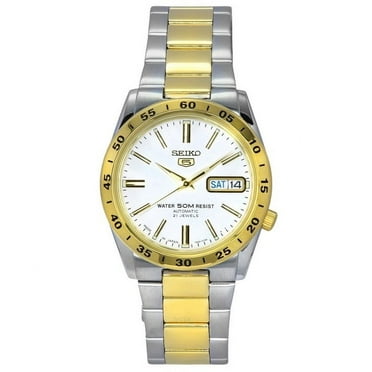 Seiko 5 Automatic Gold Dial Yellow Gold-tone Men's Watch SNKK38J1 ...