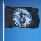 Vispronet 3ft x 5ft Ghost Ship Jolly Roger Pirate Flag, Indoor ...