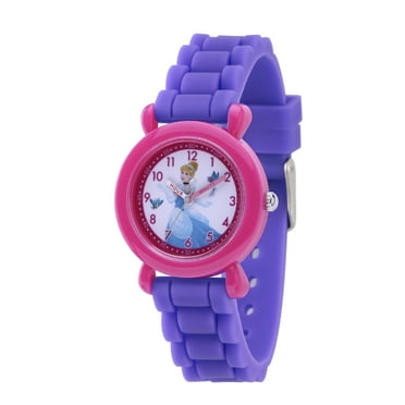 Disney Princess Cinderella Girls' Pink Plastic Watch, 1-Pack - Walmart.com