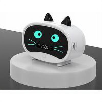 Cartoon cat alarm clock dual alarm clock, Bluetooth speaker, hands-free ...