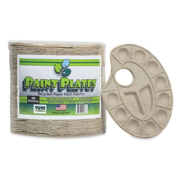 Uxcell 5.4" 6 Wells Round Aluminum Paint Palette Tray Paint Mixing ...