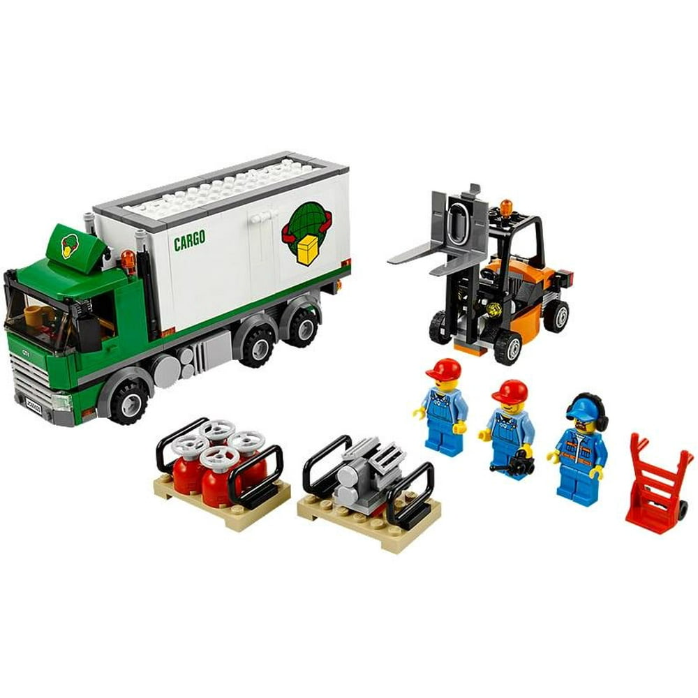 LEGO® CITY® Cargo Truck with 3 Minifigures, Forklift, & Handtruck ...
