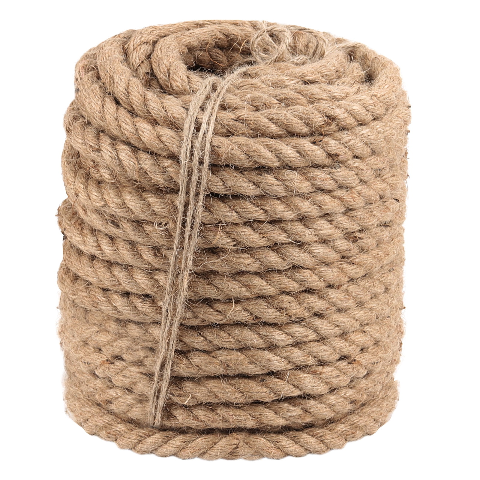 ZOENHOU 32.8 Feet x 1 Inch Natural Manila Rope, Nautical Rope, 4 Strand ...