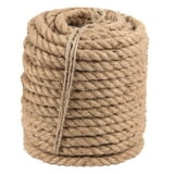 Golberg White Natural Cotton Rope - 1/4 Inch Diameter Twisted 100% Pure ...