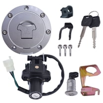 Genrics Ignition Switch Gas Cap Cover Seat Lock Key Replacement for ...