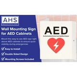 American Hospital Supply 3D AED Emergency Cabinet Sign, Acrylic, Pre ...