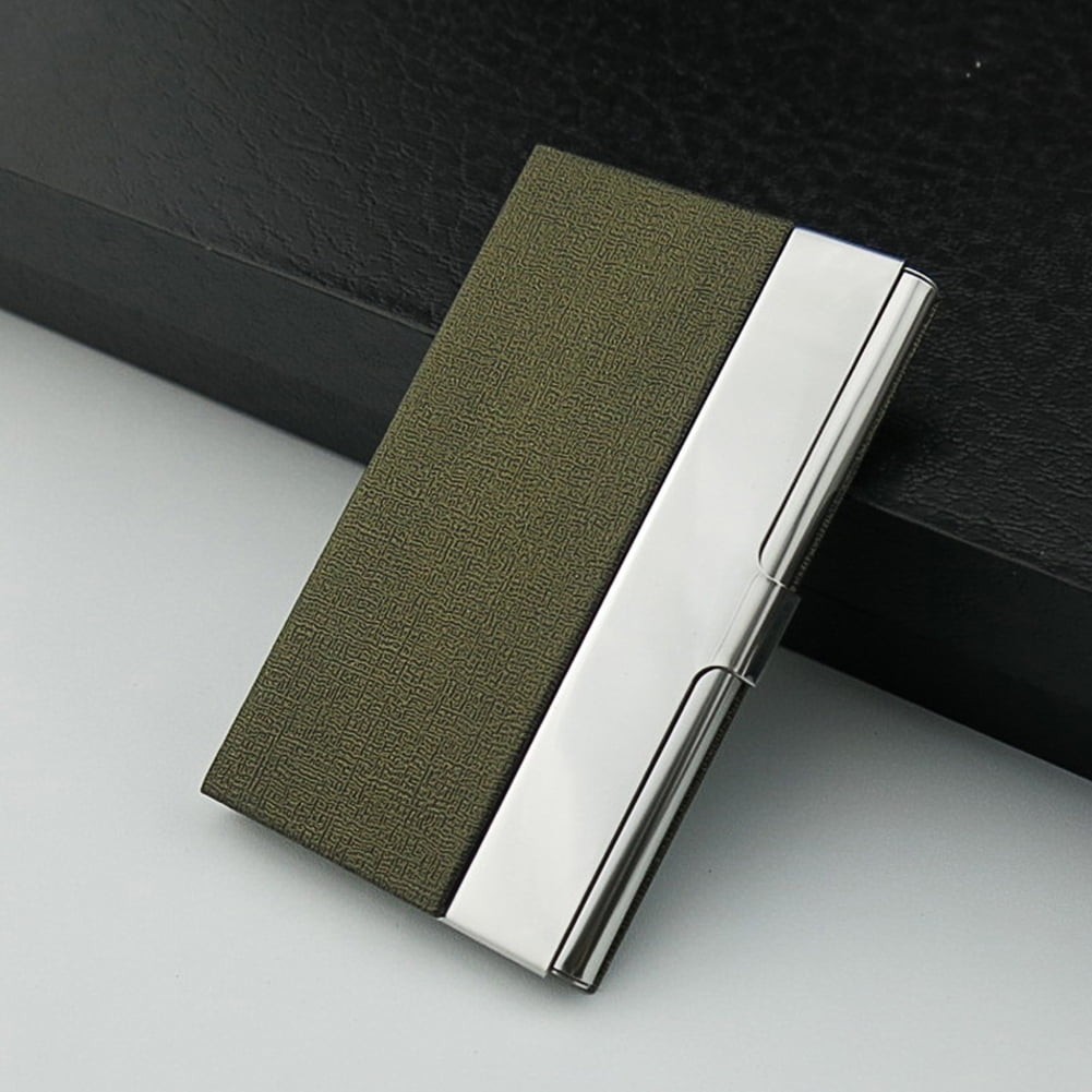 Fashion Portable Stainless Steel Business ID Card Holder Box for ...
