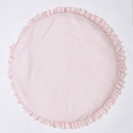 Amyove Baby Play Mat Floor Pad Round Lace Brim Carpet Solid Color ...