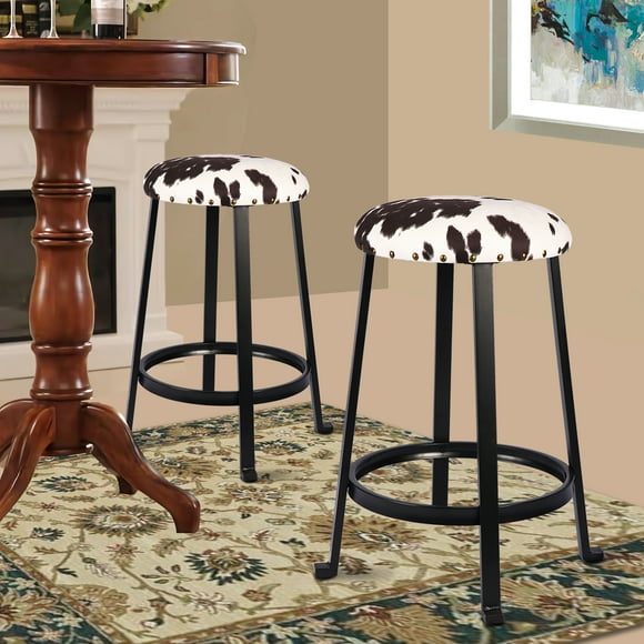 Cow Print Bar Stools