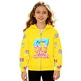 67 Sweatshirt Kids,Girls Cartoon Graphic Zip Up Hoodie Long Sleeve ...