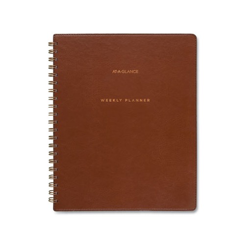Signature Collection Academic Planner 11.5 x 8, Distressed Brown, 2021 ...