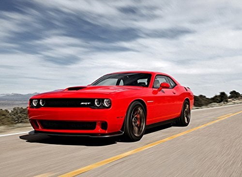 Dodge Challenger Muscle Car Open Road Edible Cake Topper Image ...