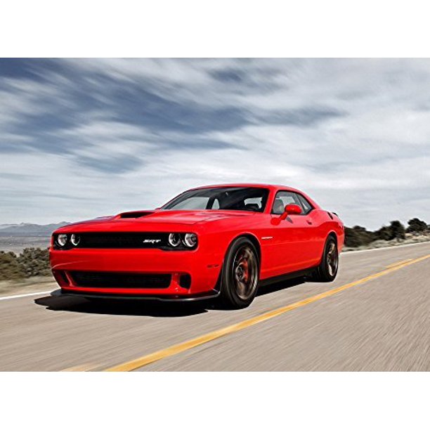 Dodge Challenger Muscle Car Open Road Edible Cake Topper Image ...