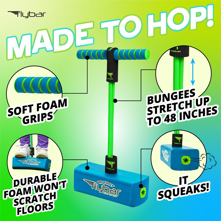 Bungee Pogo Stick Flybar Foam Pogo Jumper For Kids - Safe Bouncer For ...