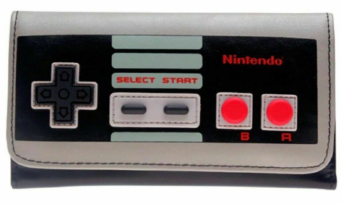 Nintendo Controller Design Flip Envelope Clutch Wallet - Walmart.com
