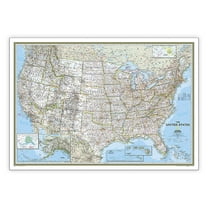 50" x 32" RMC Classic Edition United States Wall Map - Laminated ...