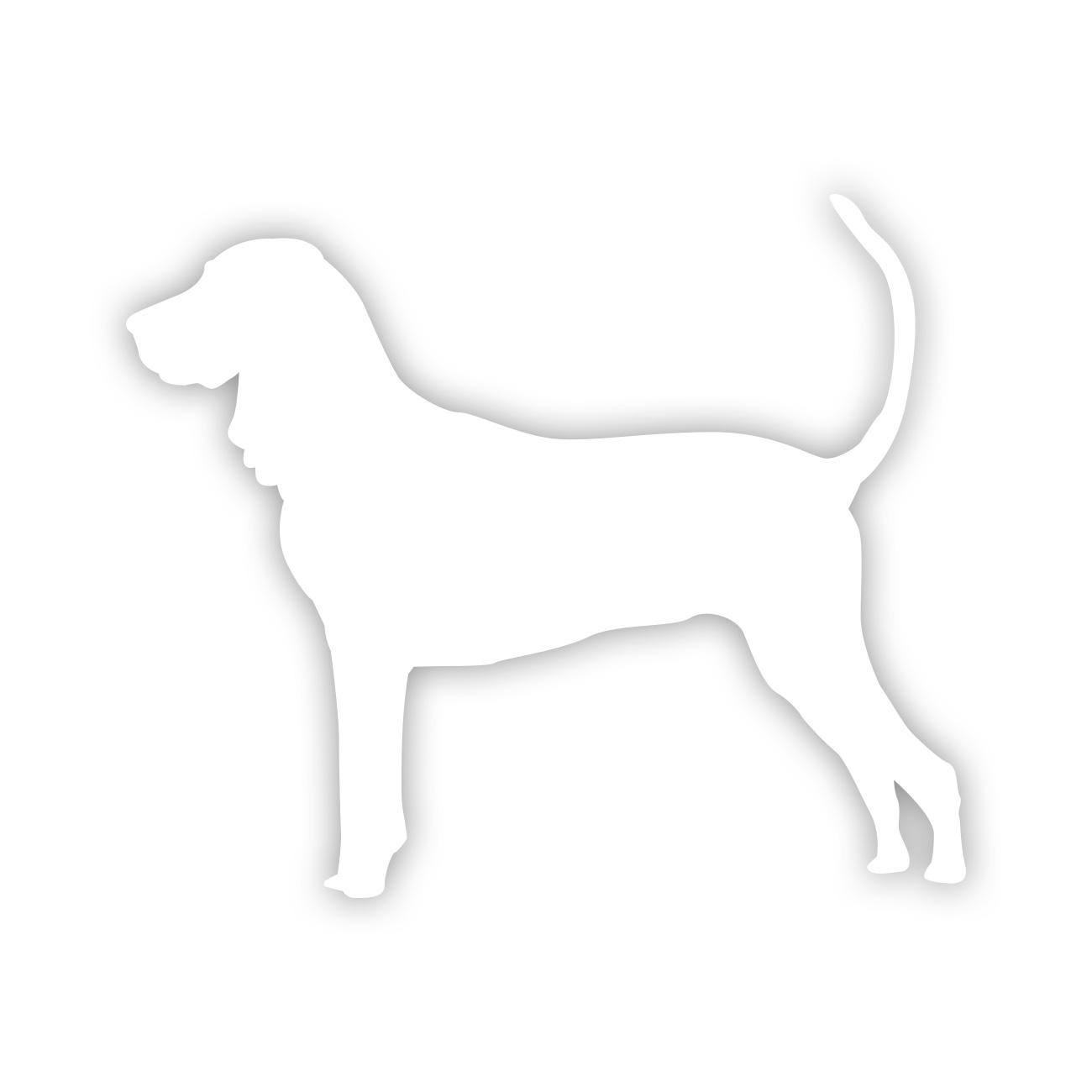 American Black and Tan Coonhound Sticker Decal Die Cut - Self Adhesive ...