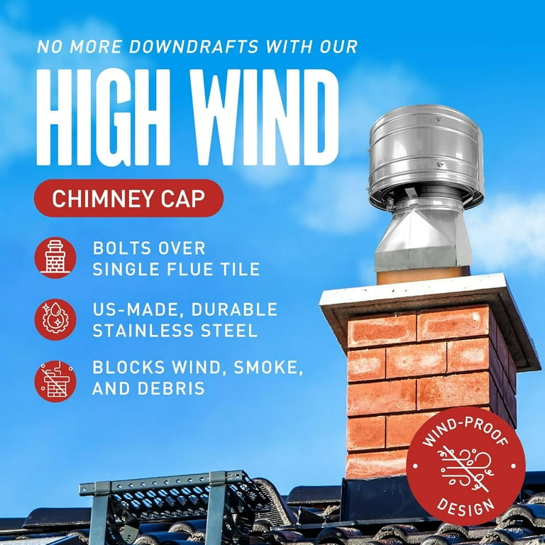 Wind Downdraft Chimney Caps