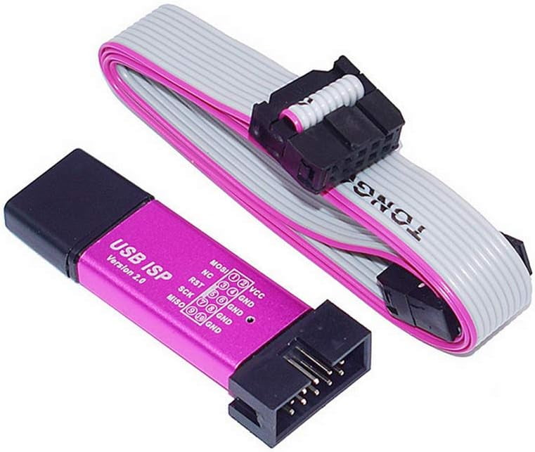 Treedix Usbasp Usbisp 51 Avr Programmer Idc10 Interface Usb Programmer With Cable Compatible
