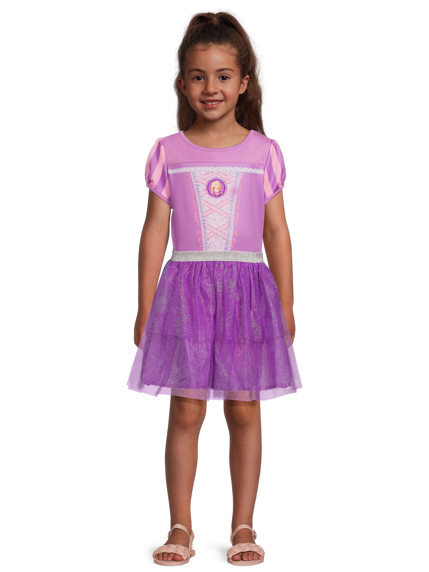 Disney's Rapunzel Girls Princess Cosplay Dress, Sizes 4-16 - Walmart.com