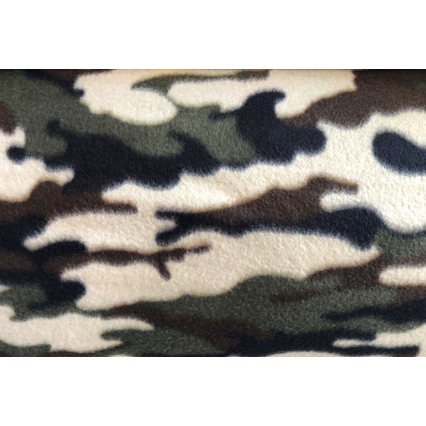 Assorted Anti Pill Fleece Fabric by The Yard or Roll (Camouflage ...