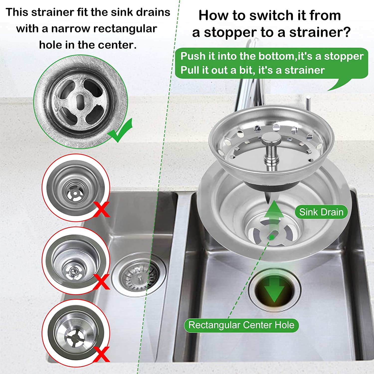 Sink Stopper Spring Clip