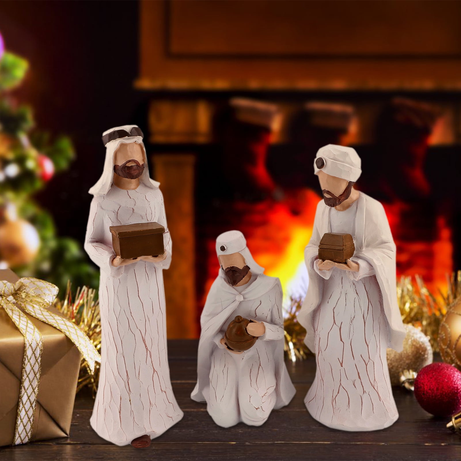 Three Wise Men Figurine Sculpted Hand-Painted Nativity Figures Nativity ...