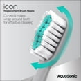 AquaSonic Icon Replacement Brush Heads - ADA Approved, Micro-Vibrations ...