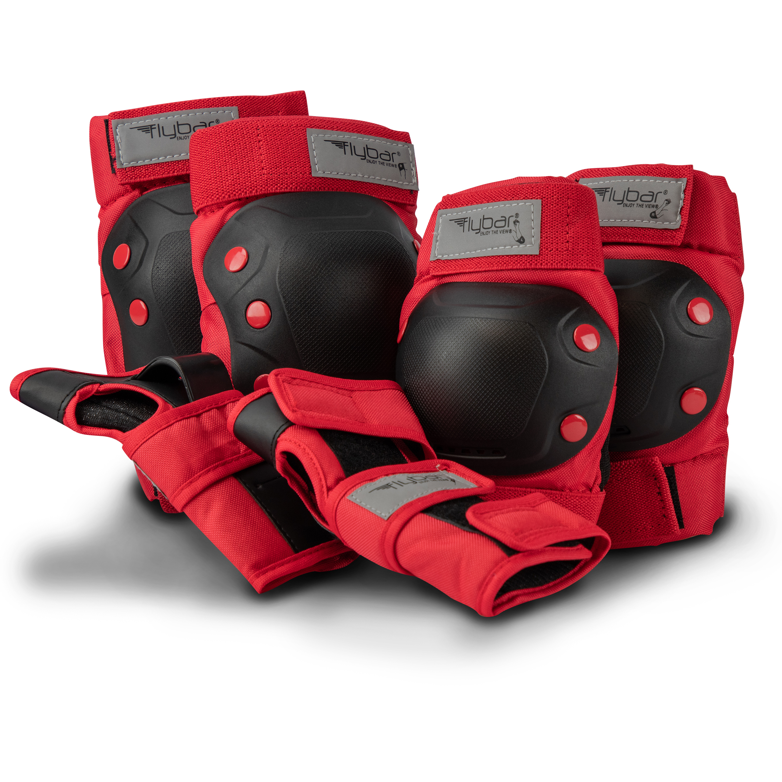 Flybar Sports Protection Knee, Elbow, and Wrist Pad Set for Kids and ...