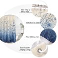 54x78 Inch Shower Curtain Decorative Navy Blue Flowers Bathtub Bath ...