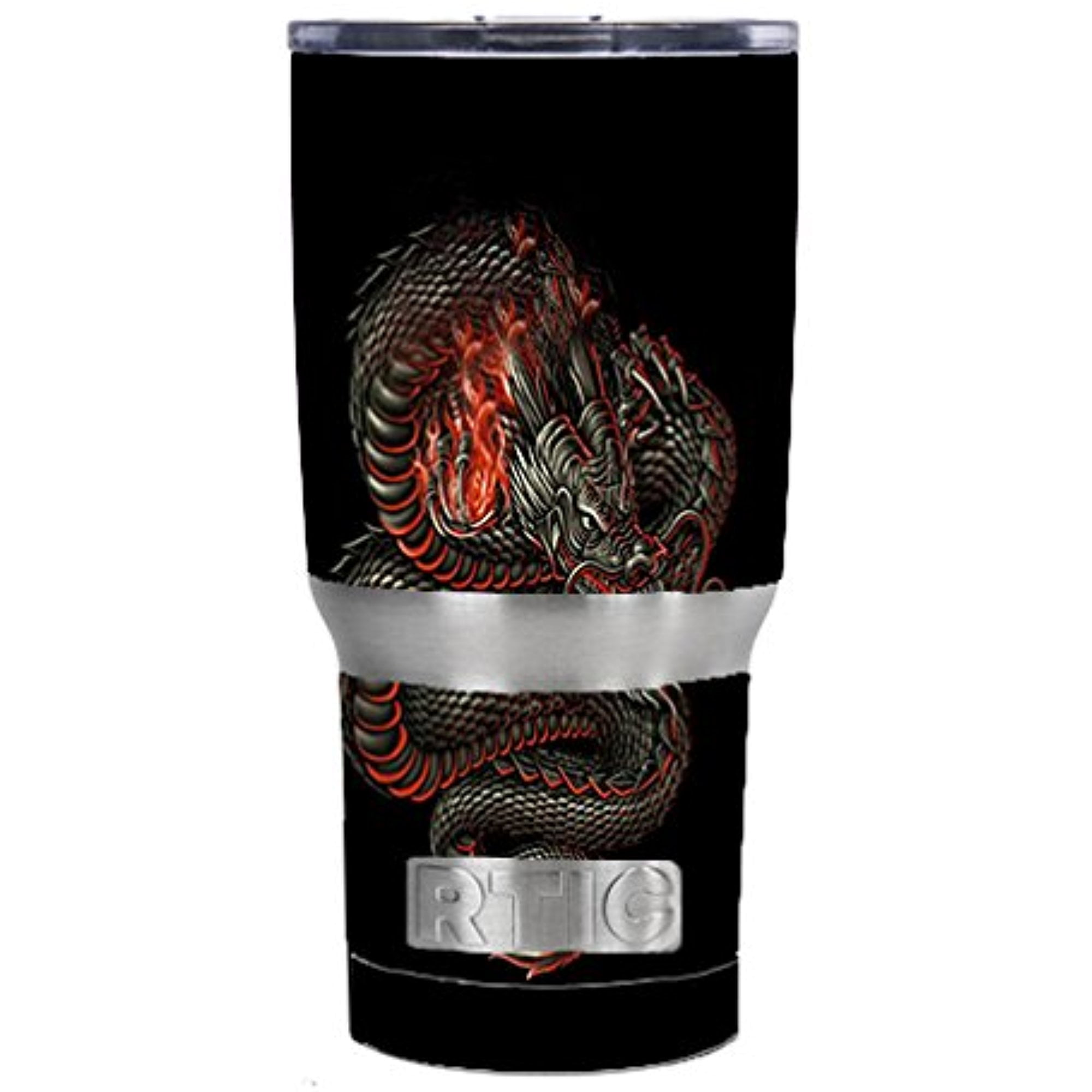 Skin Decal Vinyl Wrap for RTIC 20 oz Tumbler Cup (6-piece kit) stickers ...