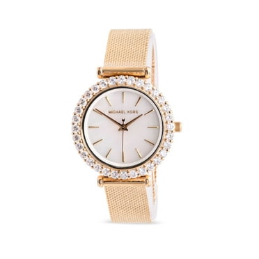 Michael Kors Women's Mini Slim Runway Gold-Tone Three-Hand Watch MK3512 ...