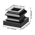 KFFKFF 50 PCS Aluminum Alloy Baluster Flat Shoes Wrought Spindles for ...