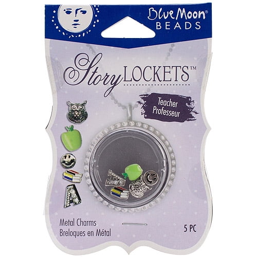 Blue Moon Story Lockets Metal Charm Assortment, 5pk - Walmart.com
