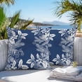 Christmas Blue Outdoor Pillow Covers 24x24 Inch Throw Pillow Covers Set ...