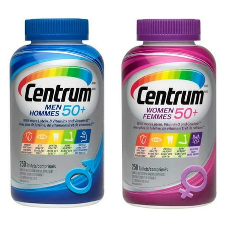 Centrum Complete Multivitamin and Mineral Supplement for Men & Women 50 ...