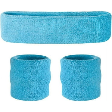 2 Pack Sweatbands Sports Headband for Men & Women, Moisture Wicking ...