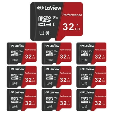 LaView 10pcs 32GB Micro SD Cards, Micro SDXC UHS-I Memory Card,95MB/S ...