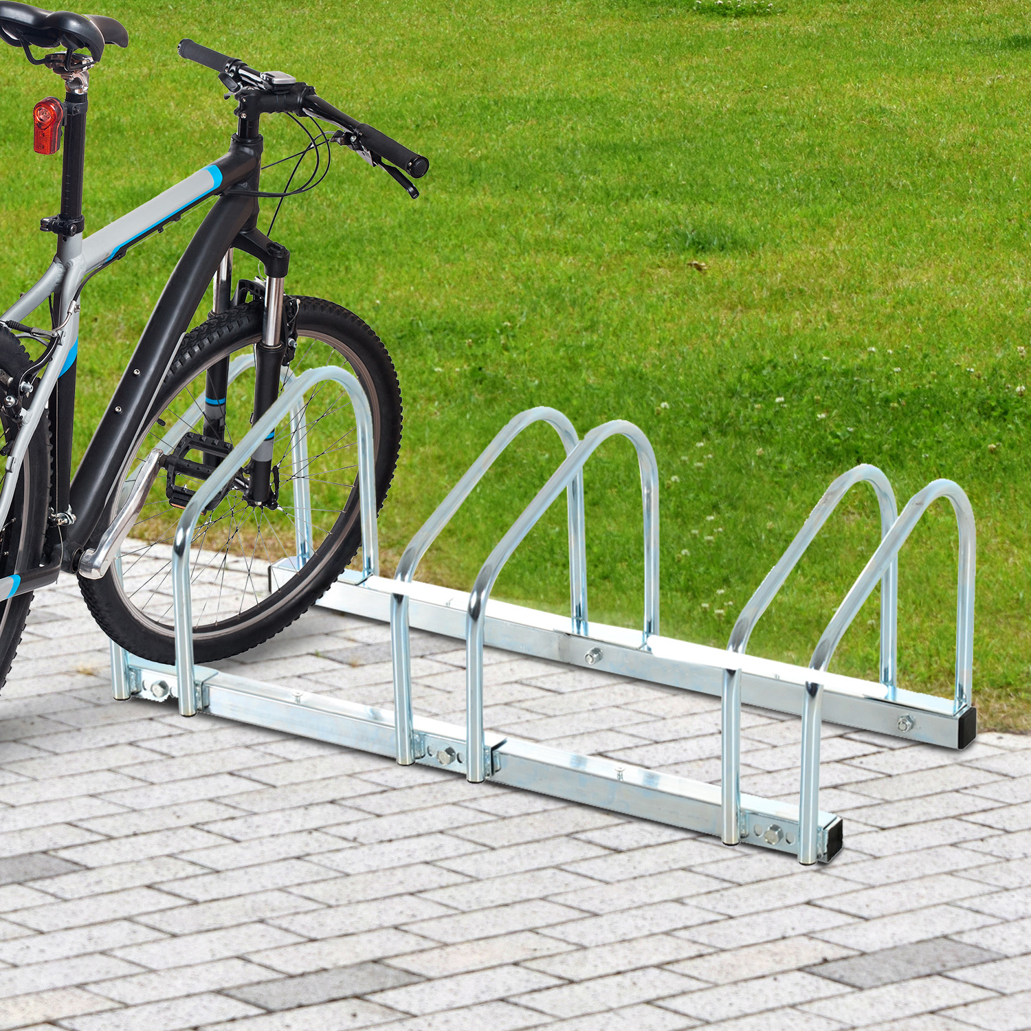 Cargo Management Bike Parking Rack Bike Floor Stand 5 Racks Steel Bike Cargo Management Bike Parking Rack Bike Floor Stand 5 Racks Steel Bike