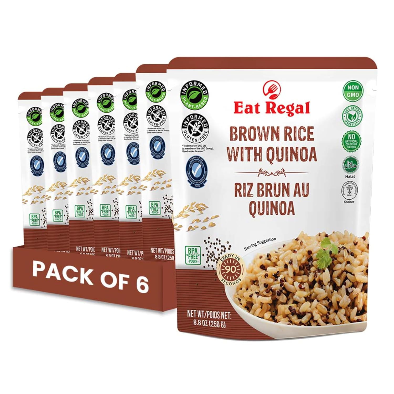 Click here for Eat Regal Ready To Eat Brown Rice With Quinoa Pack... prices