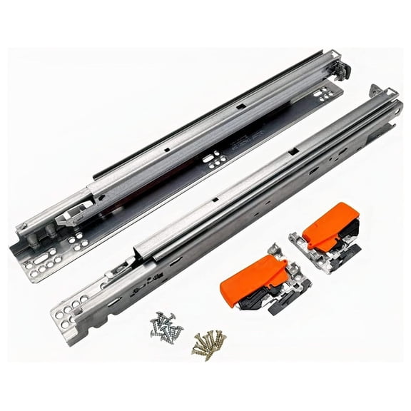 KFFKFF 6 Pairs 18” Soft-Close Drawer Slides Bottom Mount Full Extension ...