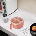 4 Compartment Seasoning Dispenser, Transparent Multi Grid Jar, Kitchen ...