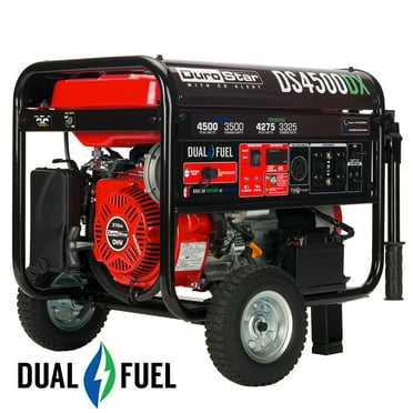 WEN 4375-Watt Dual Fuel Portable Generator with Wheel Kit and CO ...
