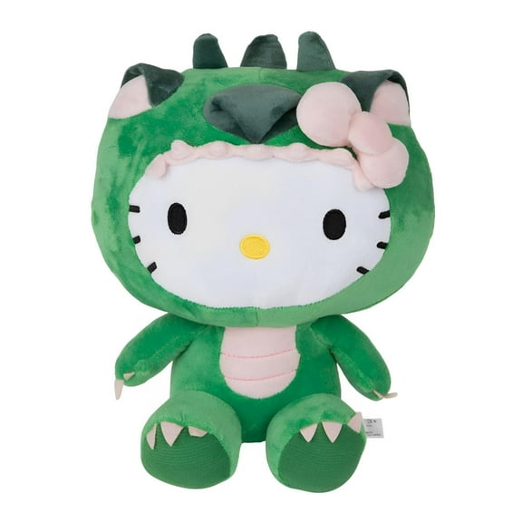 Hello Kitty Dinosaur 12-inch Plush Figurine in Green, 862915 Plushies ...