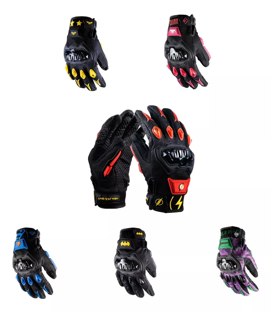 Guantes Moto Touch Dc Comics Kov Heroes Villanos Originales Color Flash ...
